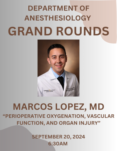 Message from the Chair | Department of Anesthesiology