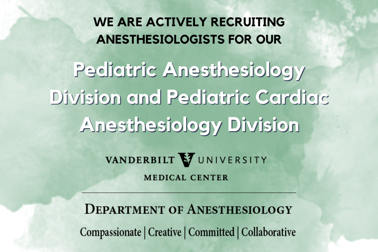 Recruitment | Department of Anesthesiology