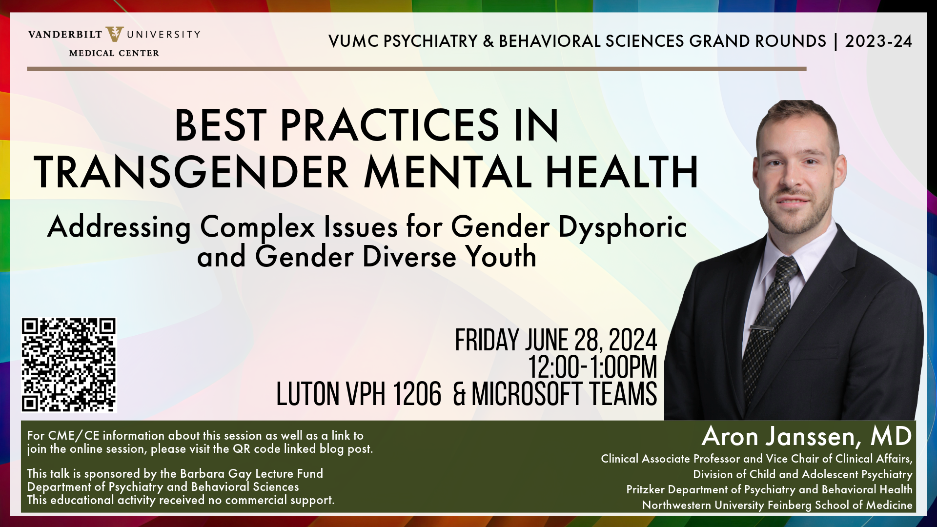 Psychiatry Grand Rounds 6/28 | Aron Janssen, MD | Department of ...