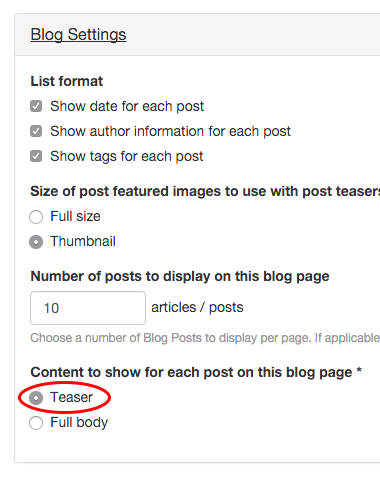 How to Use the Summary Option on a Blog | Vanderbilt Orthopaedic ...